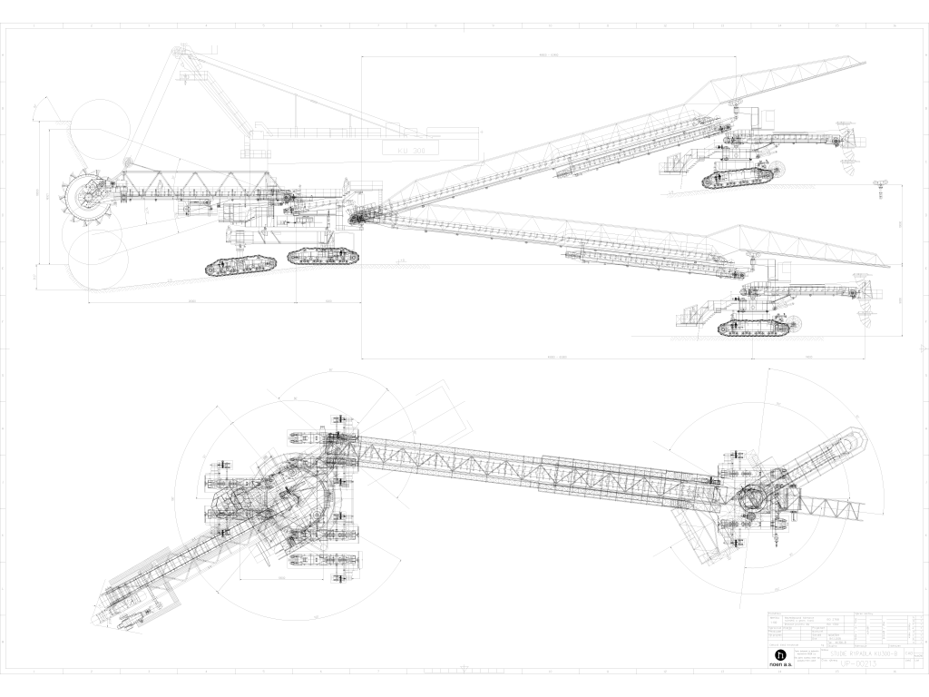 KU300 BUCKET WHEEL EXCAVATOR RECONSTRUCTION STUDY - NOEN, a.s. | NOEN, a.s.